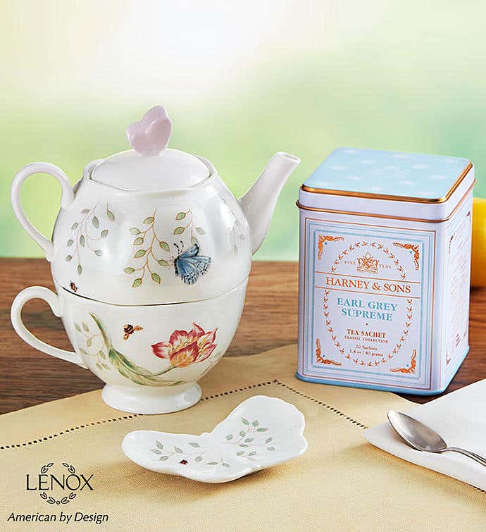 Lenox® Butterfly Meadow Tea for One Set | 1800Flowers.com - 139410