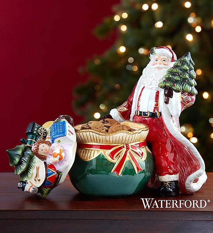 Waterford® Santa’s Delivery Cookie Jar