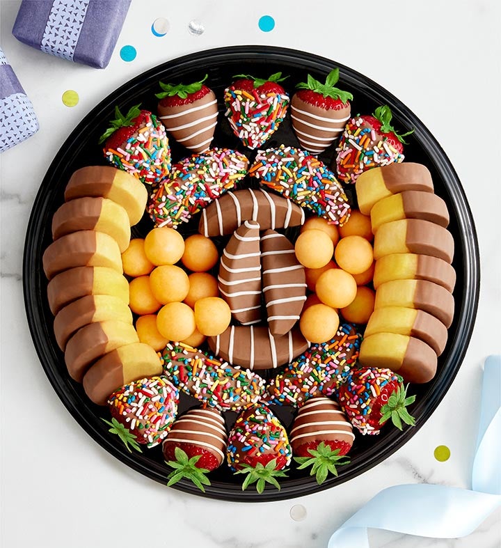Perfectly Plated™ Birthday Fruit Platter | 1800Flowers.com