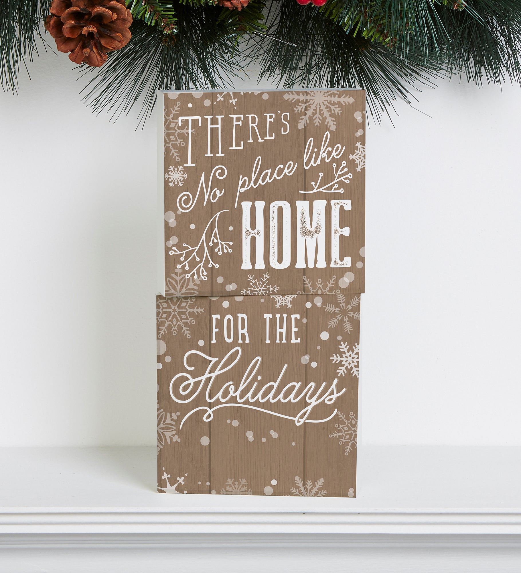 No Place Like Home Personalized Shelf Blocks- Set of 2