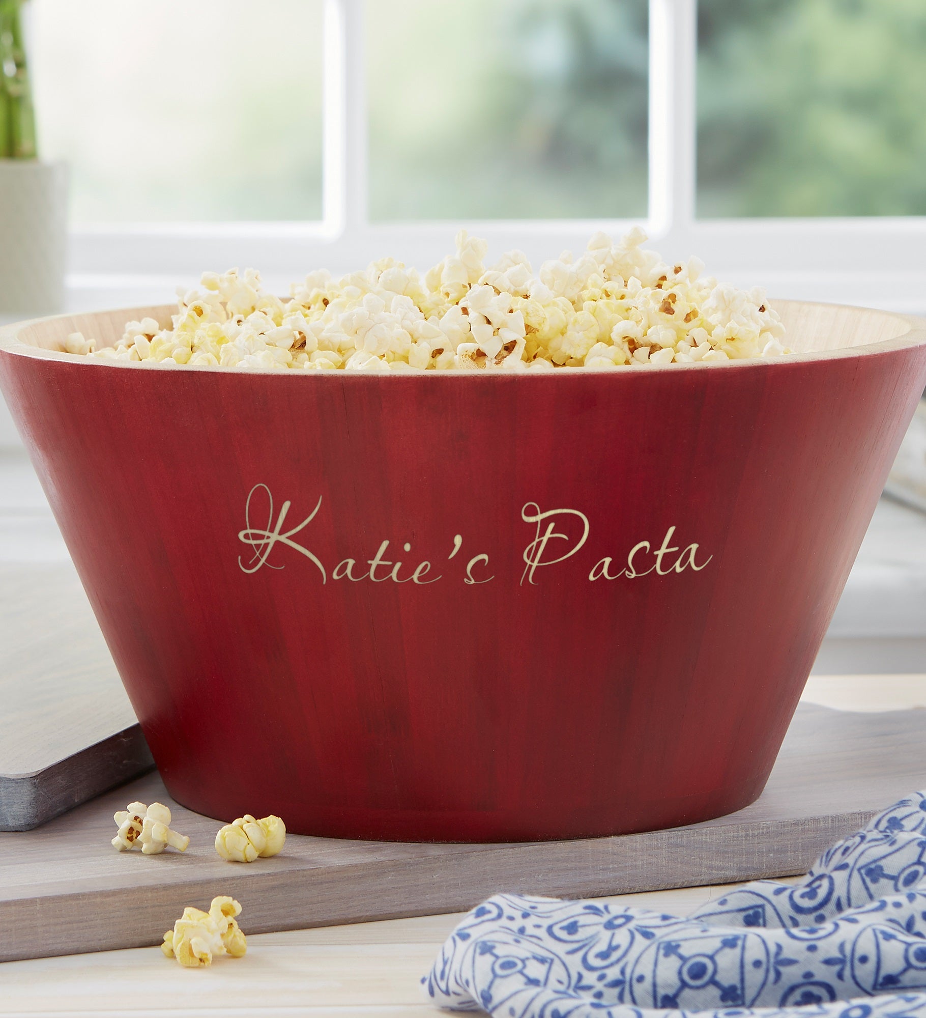 Personalized popcorn bowls store