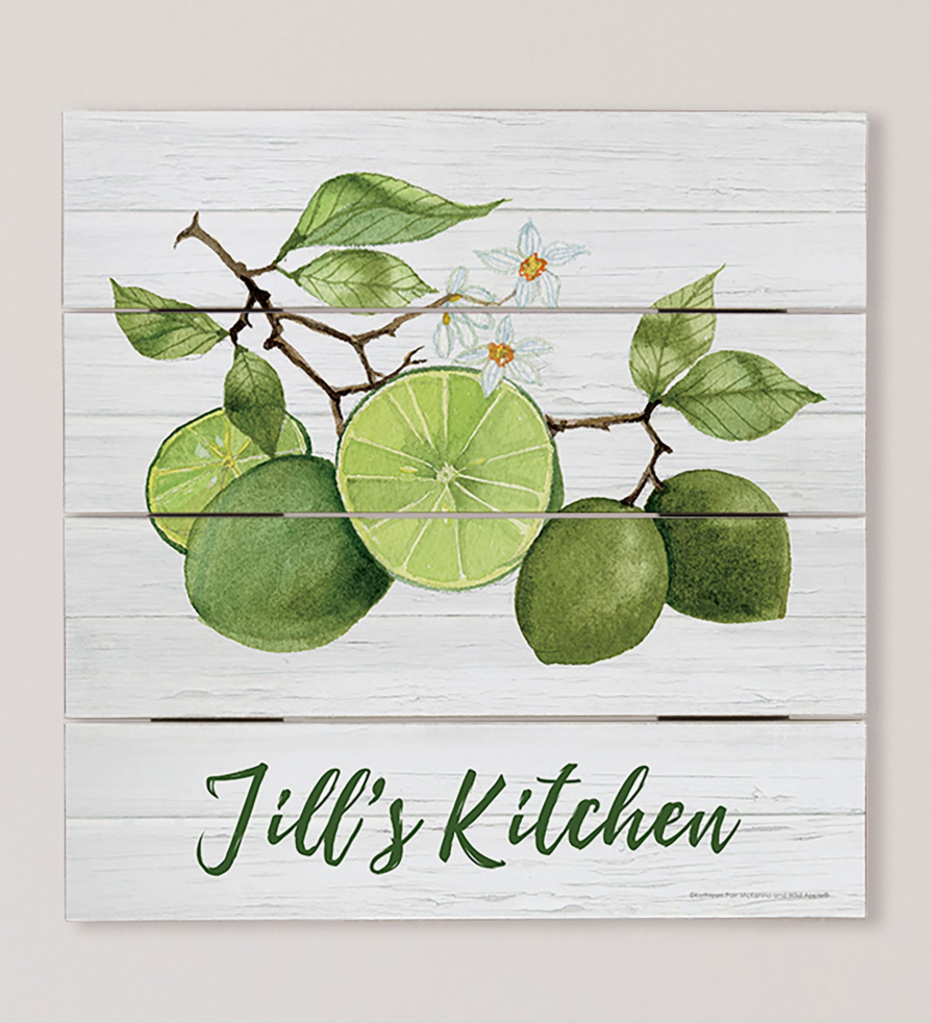Citrus Garden Personalized Wooden Shiplap Signs